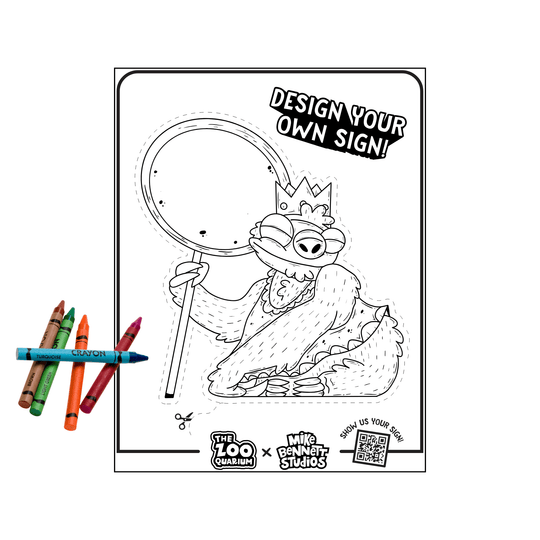 FREE Zooquarium Sloth Coloring Sheets – Mike Bennett Studios